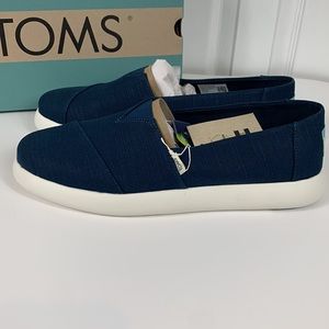 Toms | Shoes | Nwt Toms Men Navy Blue Wide Mens Size 2 Slip On Shoes ...